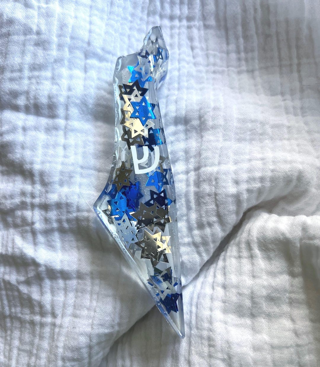 Handmade Resin Israel Map Mezuzah Case: Star of David Judaica Gift - Etsy