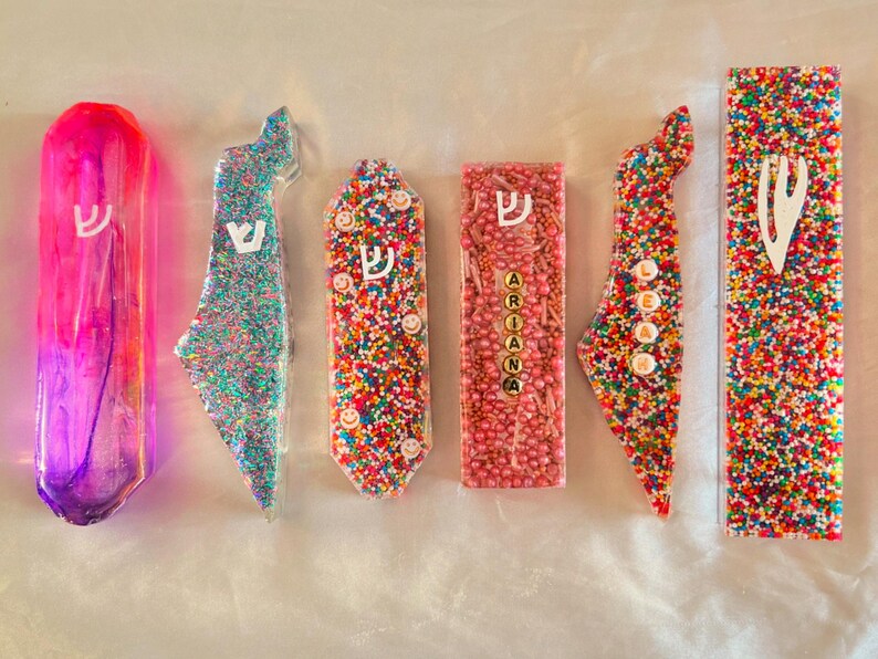 Glitter Israel Map Mezuzah: Handmade Resin Bat Mitzvah Gift - Etsy