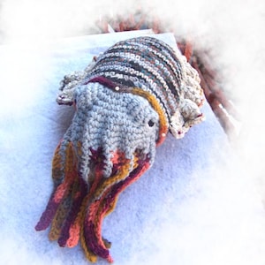 Crochet Pattern Realistic Cuttlefish-amigurumi Cuttlefish-stuffed ...