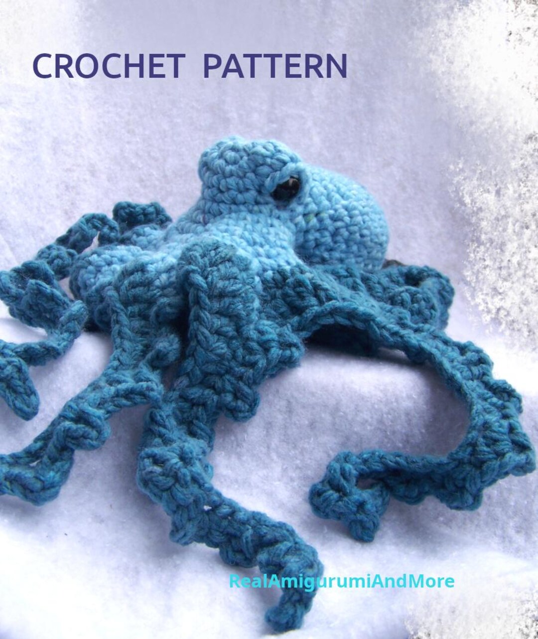 Crochet Pattern Realistic Octopus-amigurumi Pattern Octopus-stuffed ...