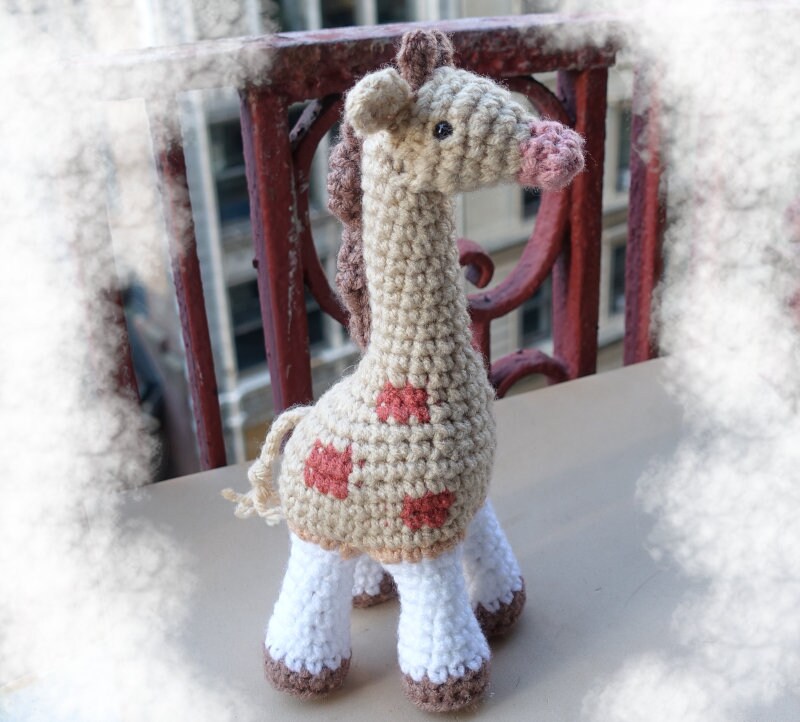 No Sew Baby Giraffe Crochet Amigurumi Pattern-toy Giraffe-amigurumi ...