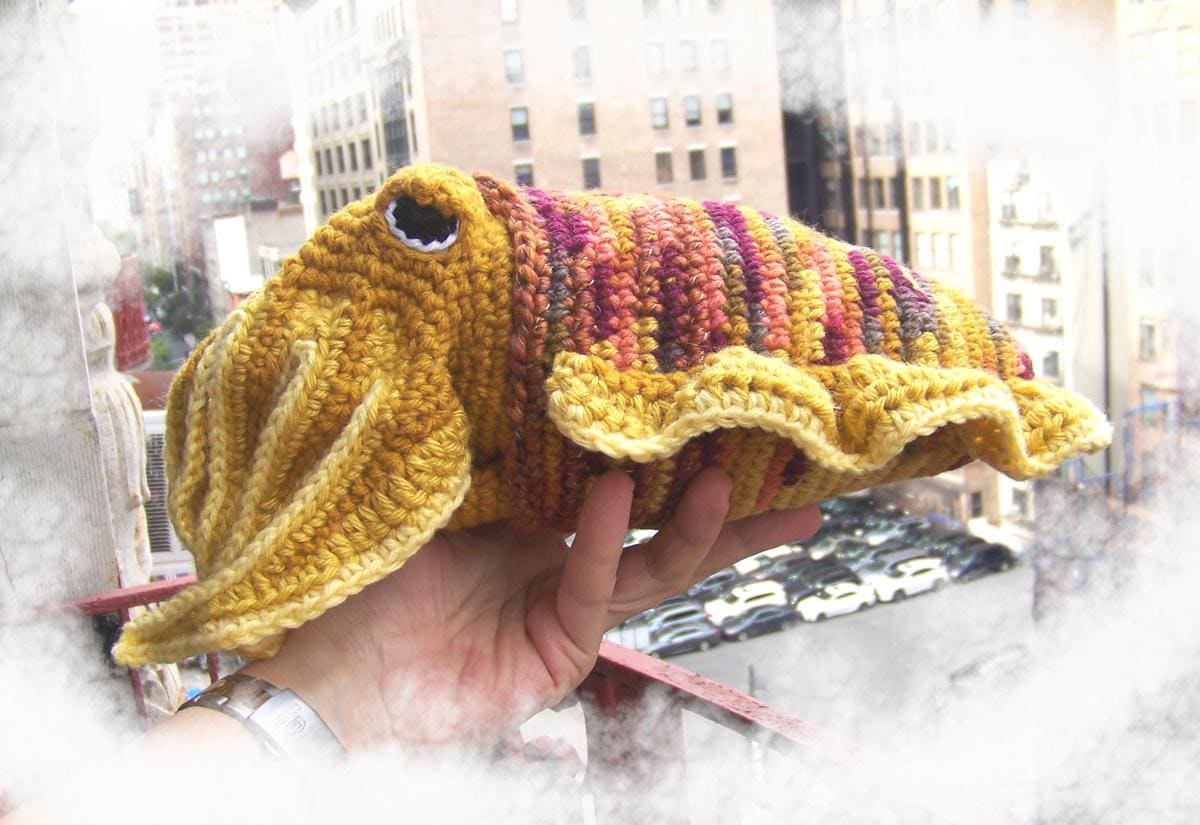 Crochet Pattern Realistic Cuttlefish-amigurumi Cuttlefish-stuffed ...