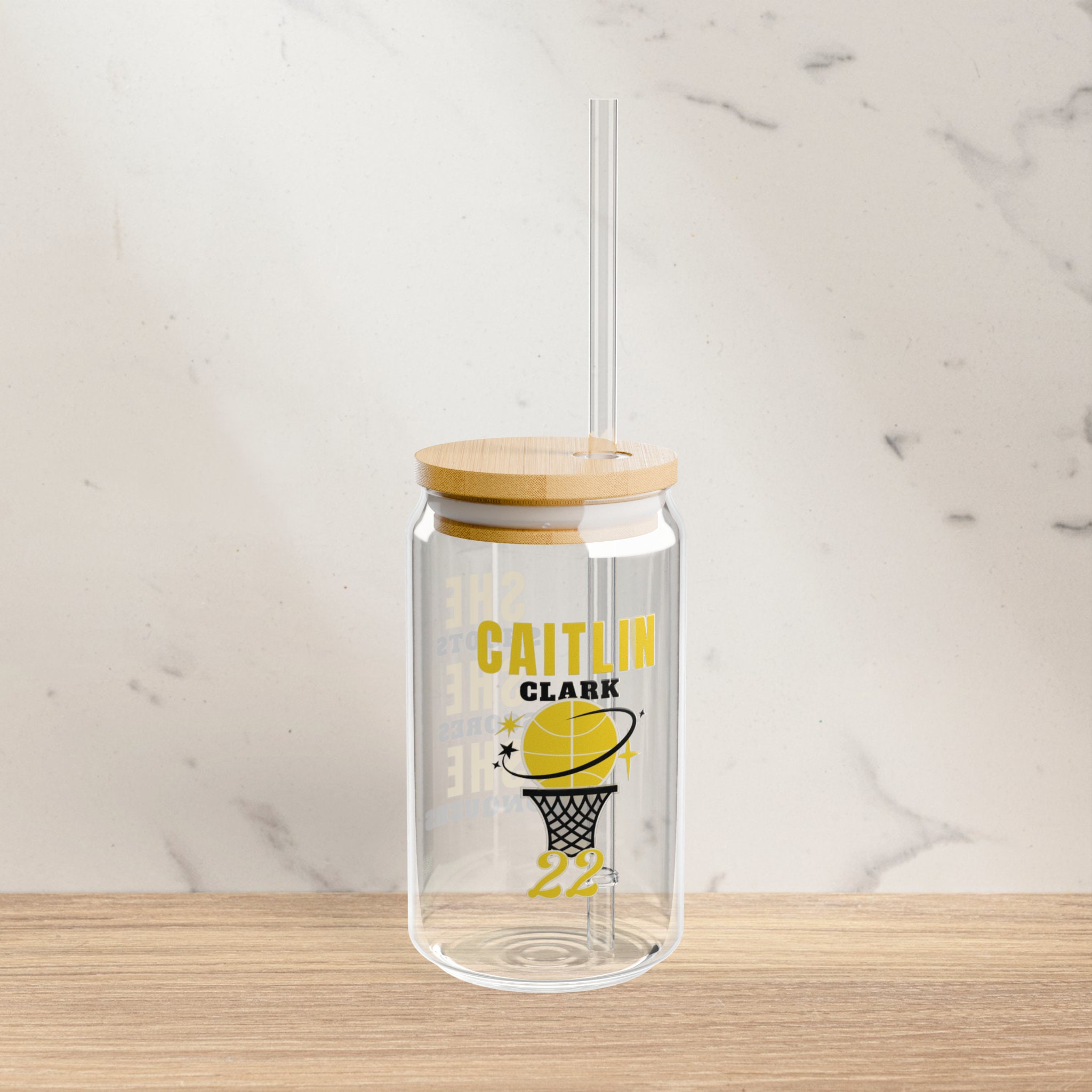 Caitlin Clark Iced Coffee Cup, Iowa Hawkeyes Merch, March Madness, Iced ...