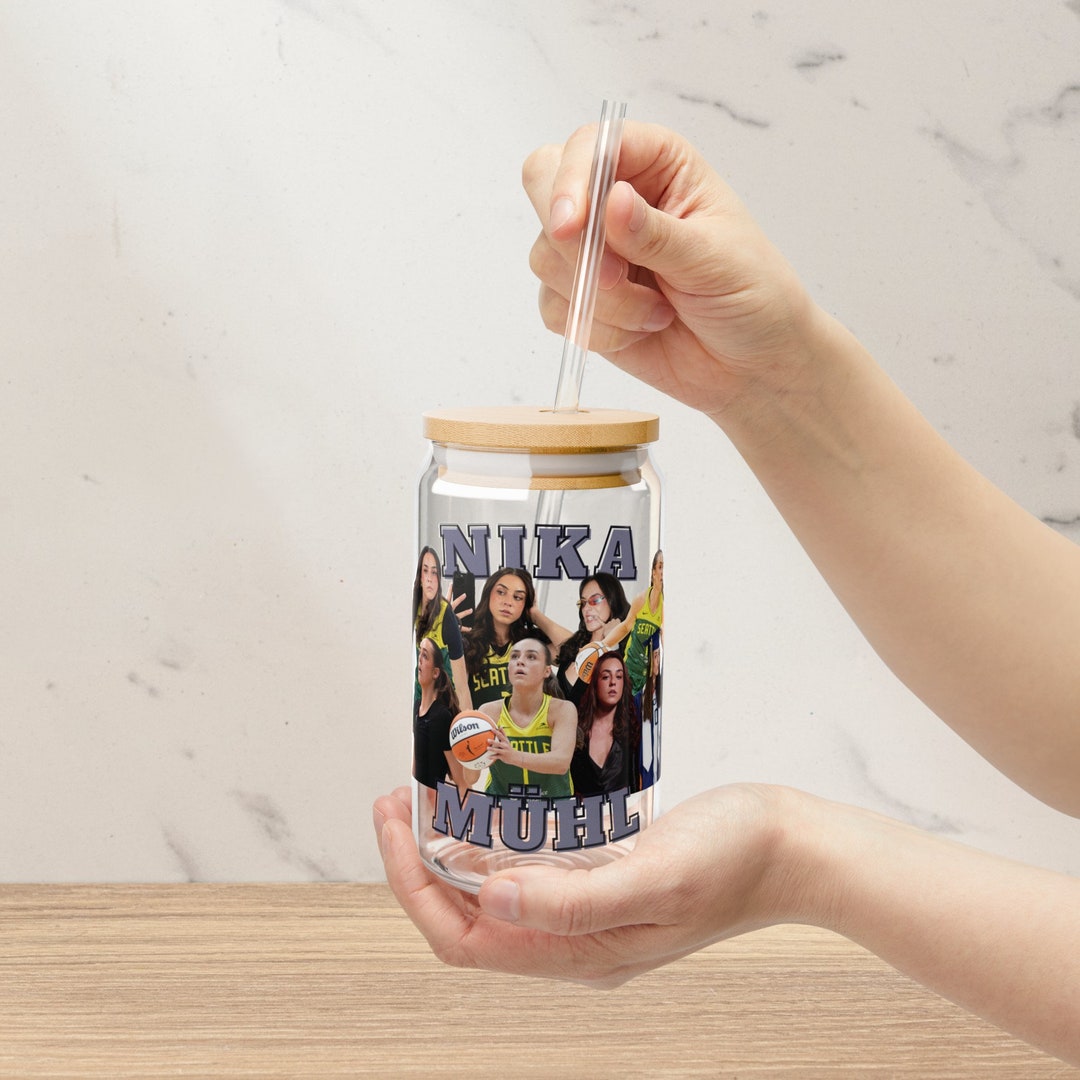 Nika Muhl Iced Coffee Cup, WNBA Merch, Womens Basketball, Iced Coffee ...