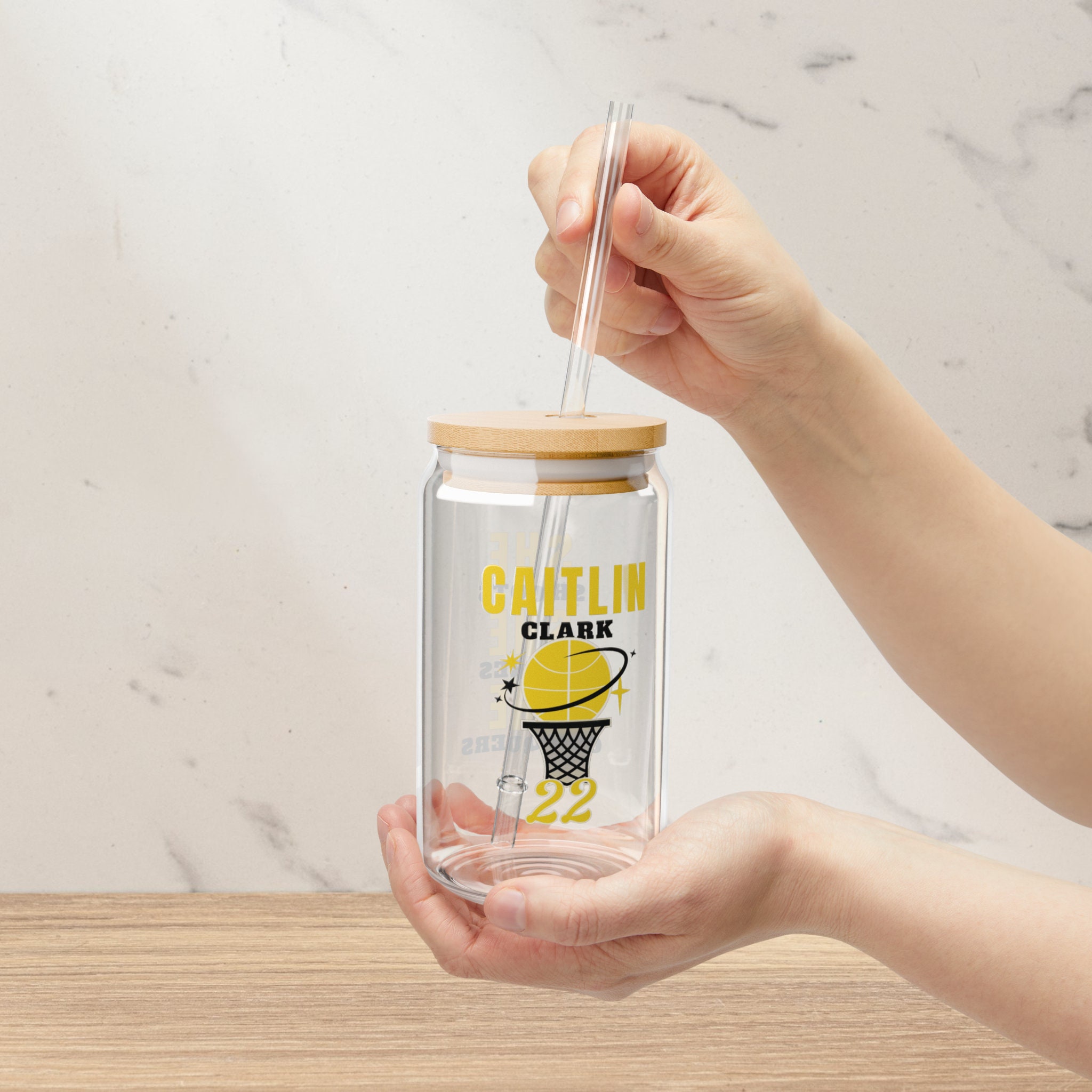 Caitlin Clark Iced Coffee Cup, Iowa Hawkeyes Merch, March Madness, Iced ...