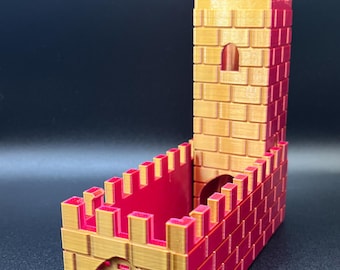 Micro Travel Portable Dice Tower AND Dice Vault | Fits Standard 7 Set ...