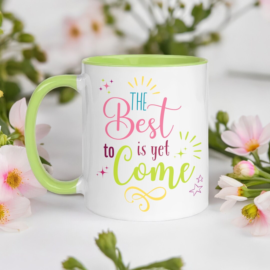Personalised Colourful Mug, Custom Coffee Cup, Inspirational Gift for ...