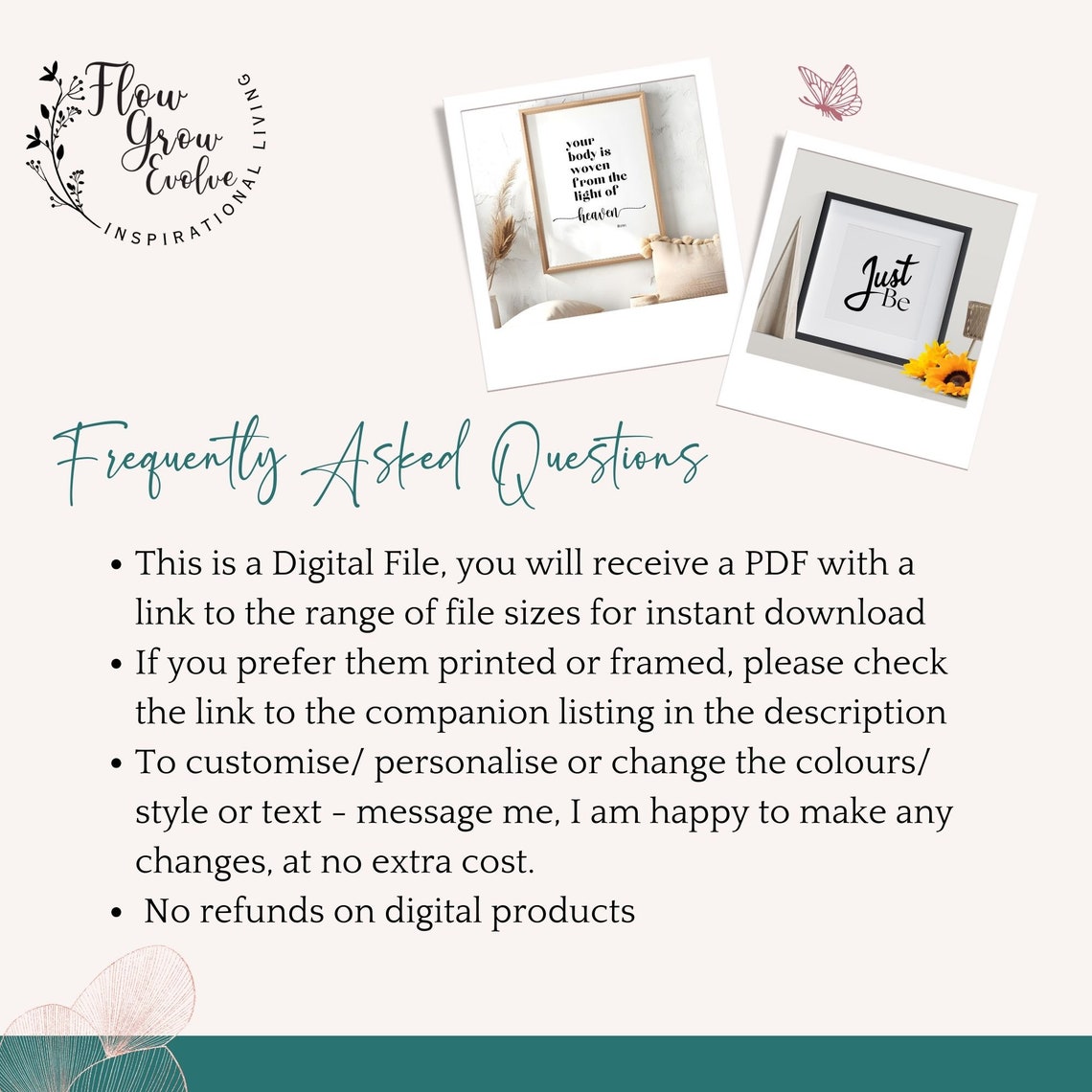 Digital Wall Art, Inspirational Quote, Minimalist Home Decor Print ...