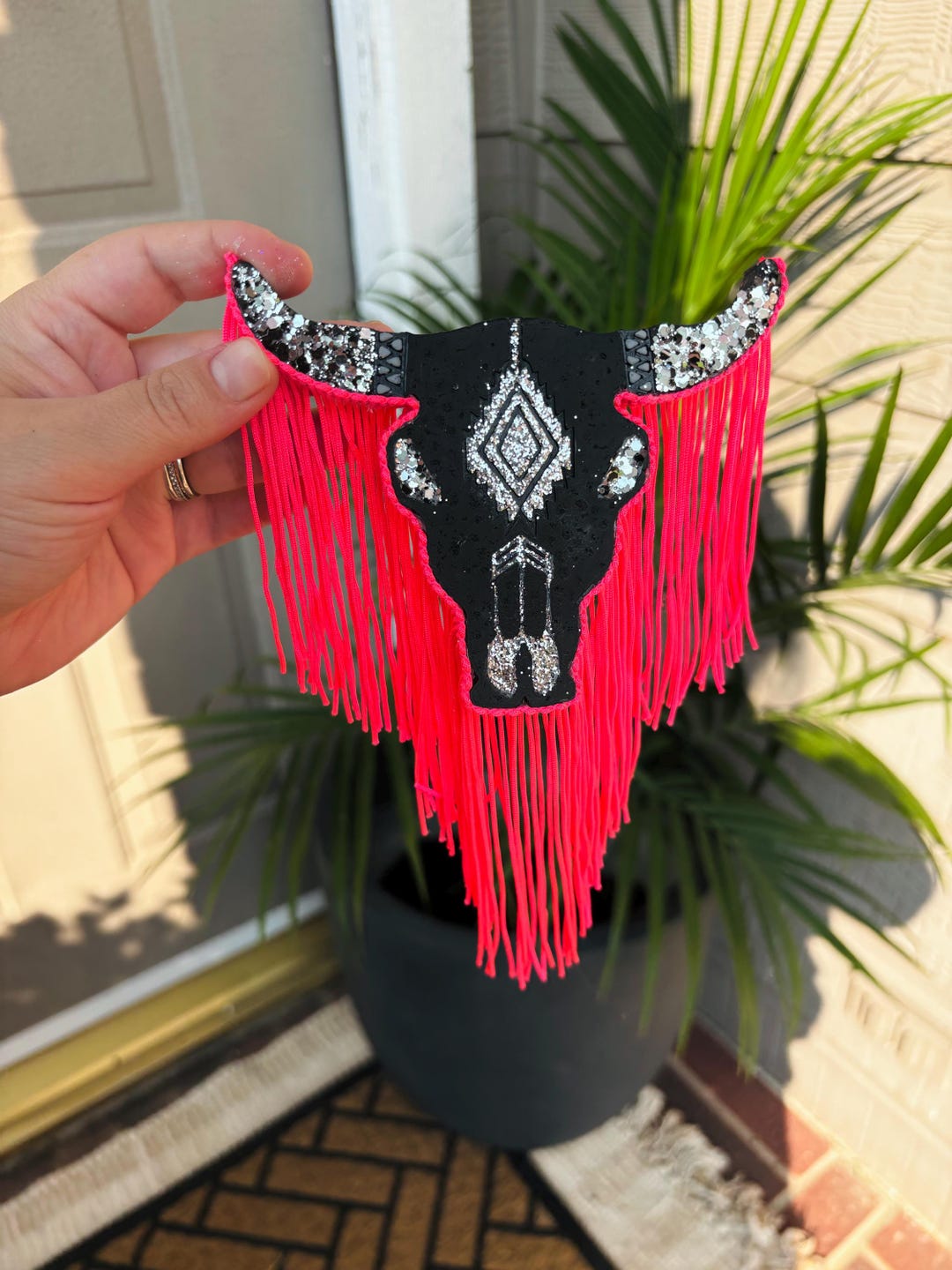 Aztec Bull Car Freshie: Fringe Car Accessory - Etsy