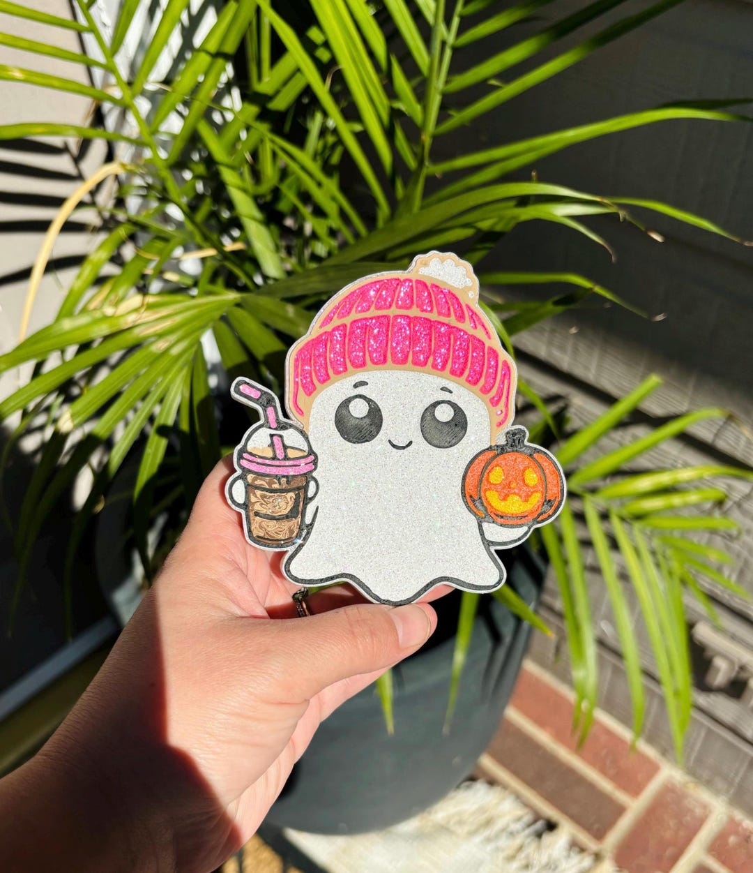 Car Freshie Car Freshy Freshies Ghost With Coffee Freshie Car Accessory ...