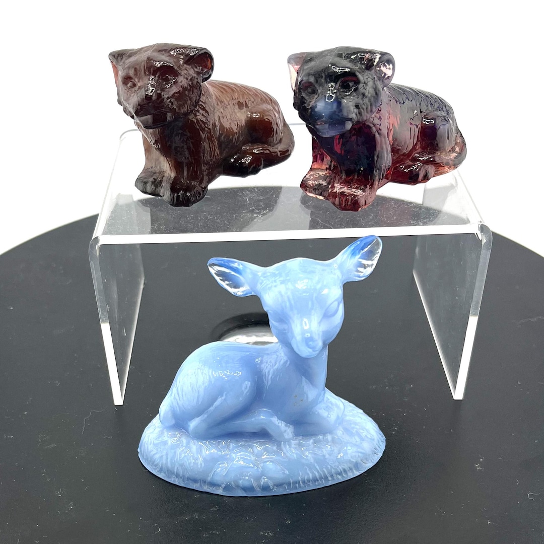 Boyd's Crystal Art Glass Bingo the Deer Skytop Blue Fawn & Boyd Crystal ...
