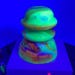 Mini Uranium Burmese Glass Multicolor Swirl Hemingway Insulator Glows ...