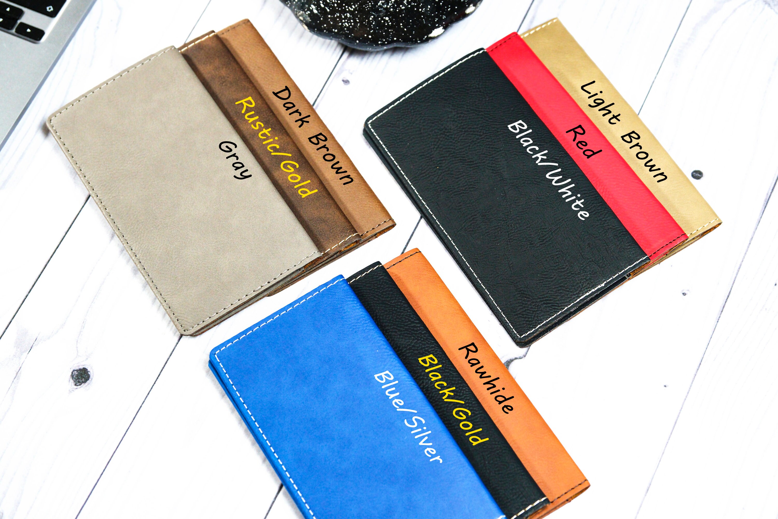 Company Logo Checkbook Cover, Leather Checkbook, Checkbook Wallet ...