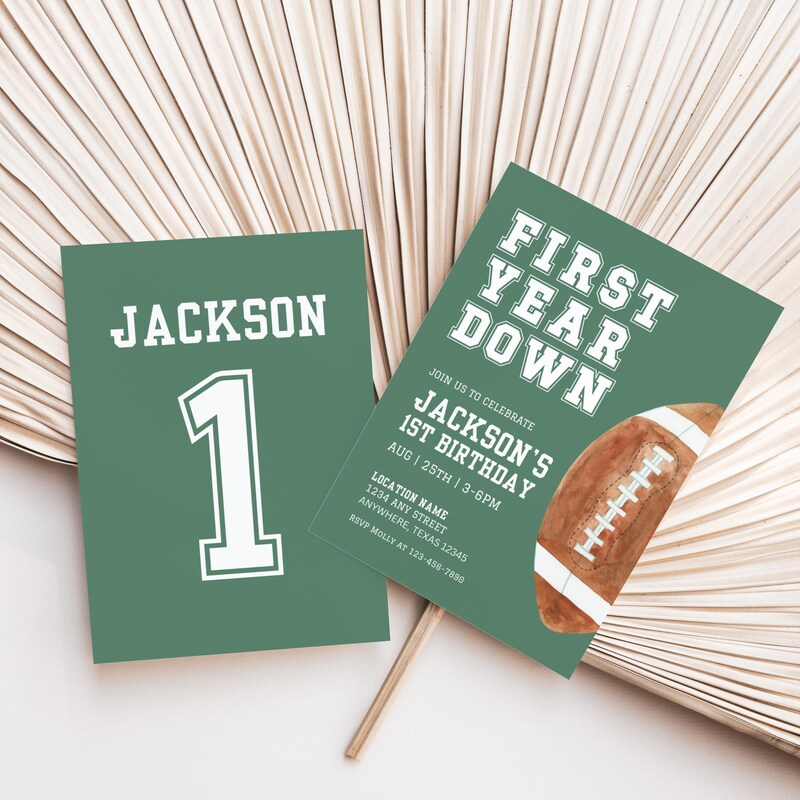 First Down Birthday Party - Etsy