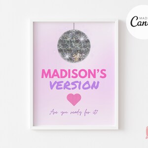 Printable Taylor Birthday Bundle Signs 8x10 Eras Birthday Party Theme ...