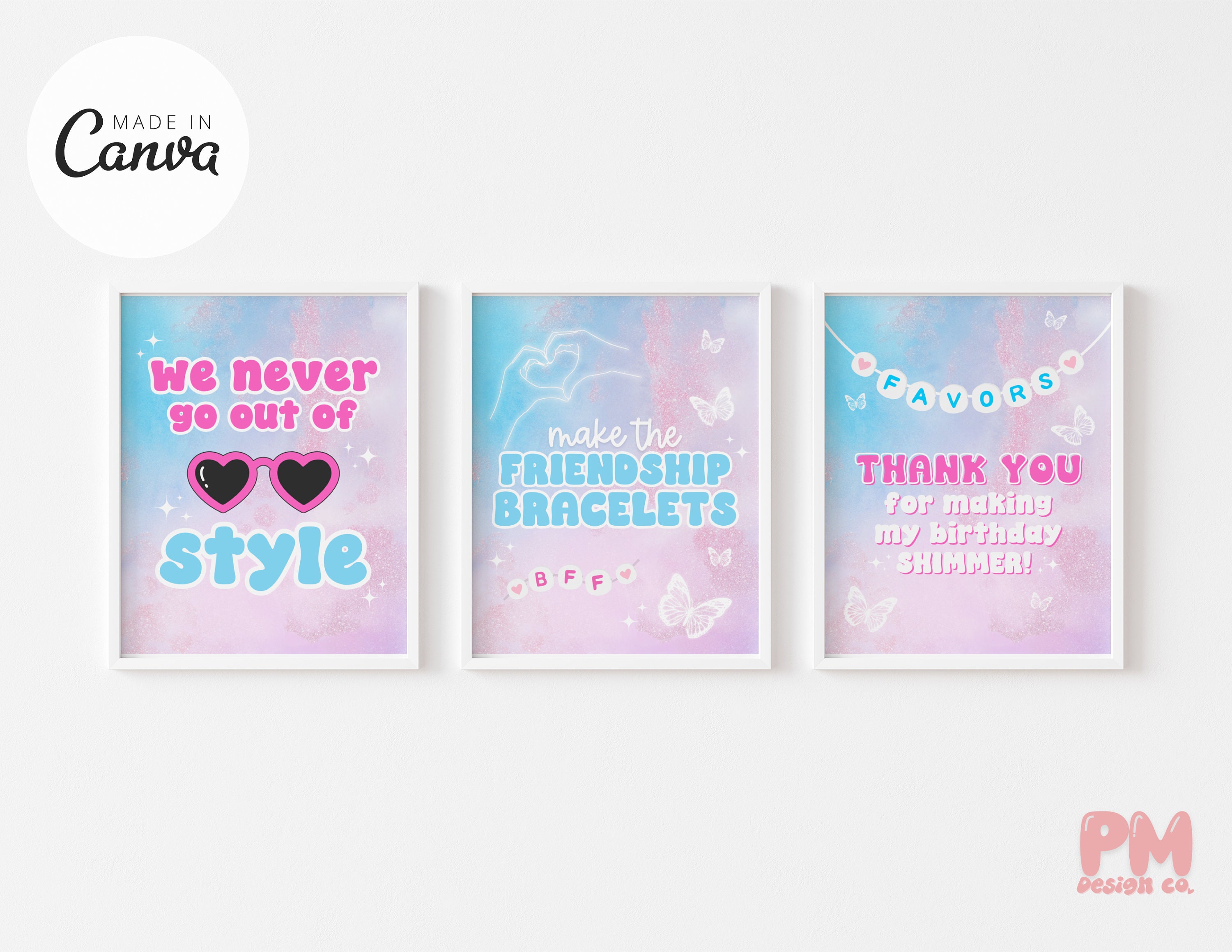 Printable Taylor Birthday Bundle Signs 8x10 Eras Birthday Party Theme ...