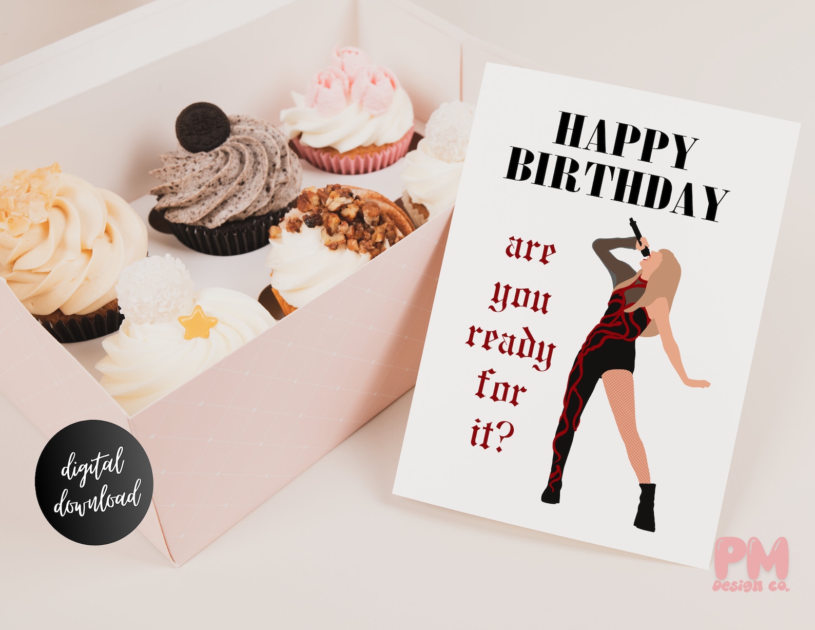 Printable Taylor Happy Birthday Card Are You Ready for It? Reputation ...