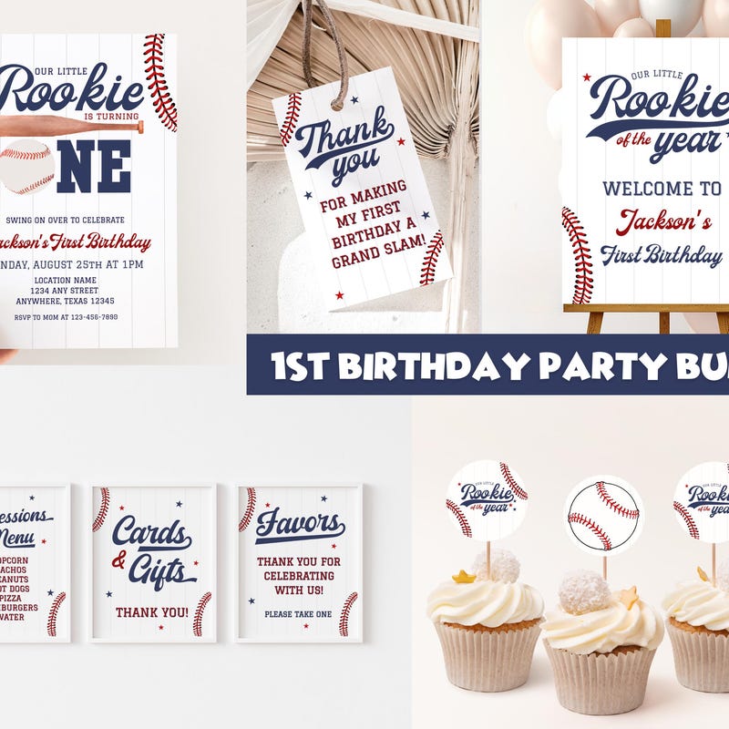 Rookie of the Year First Birthday - Etsy