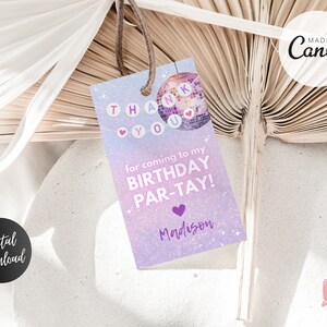 Printable Eras Thank You Tags 2x3.5in in My Birthday Era Trendy Taylor ...