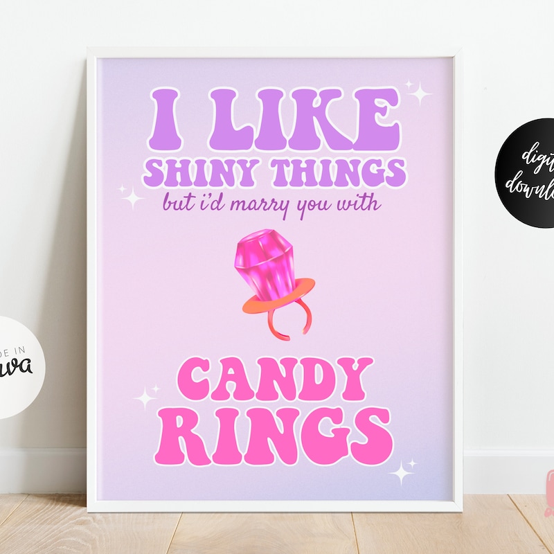 Birthday Candy Poster - Etsy