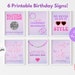 Printable Taylor Birthday Bundle Signs 8x10 Eras Birthday Party Theme ...