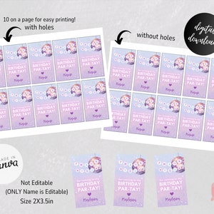 Printable Eras Thank You Tags 2x3.5in in My Birthday Era Trendy Taylor ...