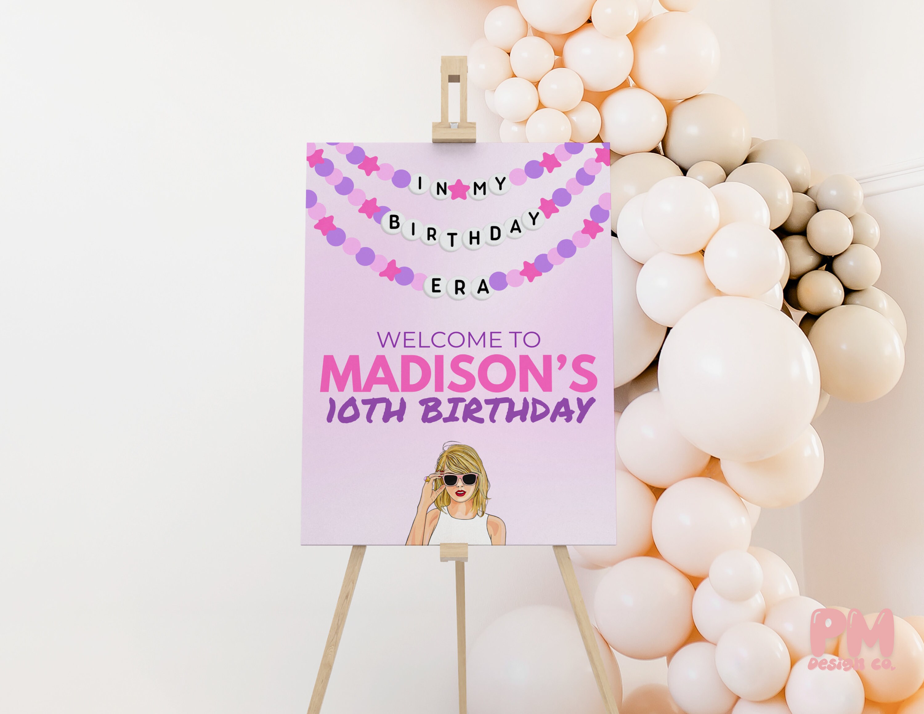 Printable Taylor Welcome Birthday Sign 18X24 Eras Birthday Party Theme ...