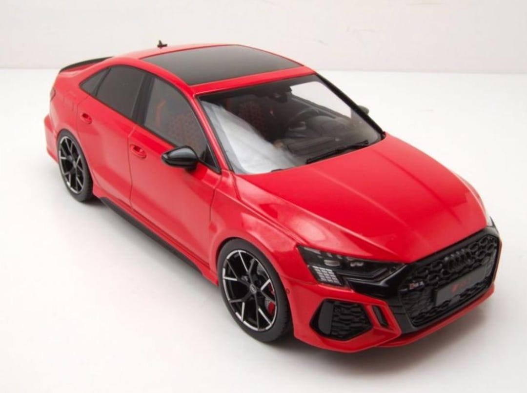 Audi RS3 Sedan 2022 Red Model Car 1:18 - Etsy