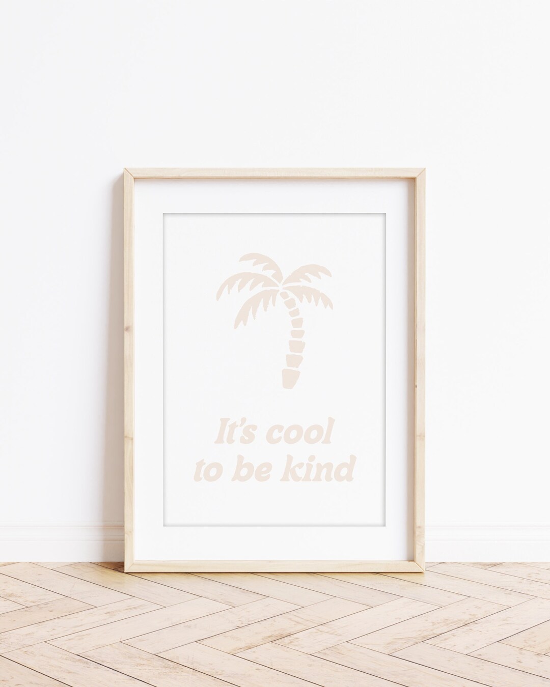 It's Cool to Be Kind (beige), Printable Art for Kids, Child's ...