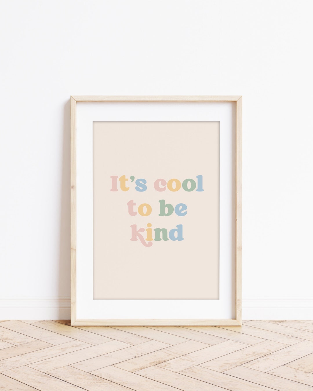 It's Cool to Be Kind, Digital Children's Wall Art, Kids Downloadable ...