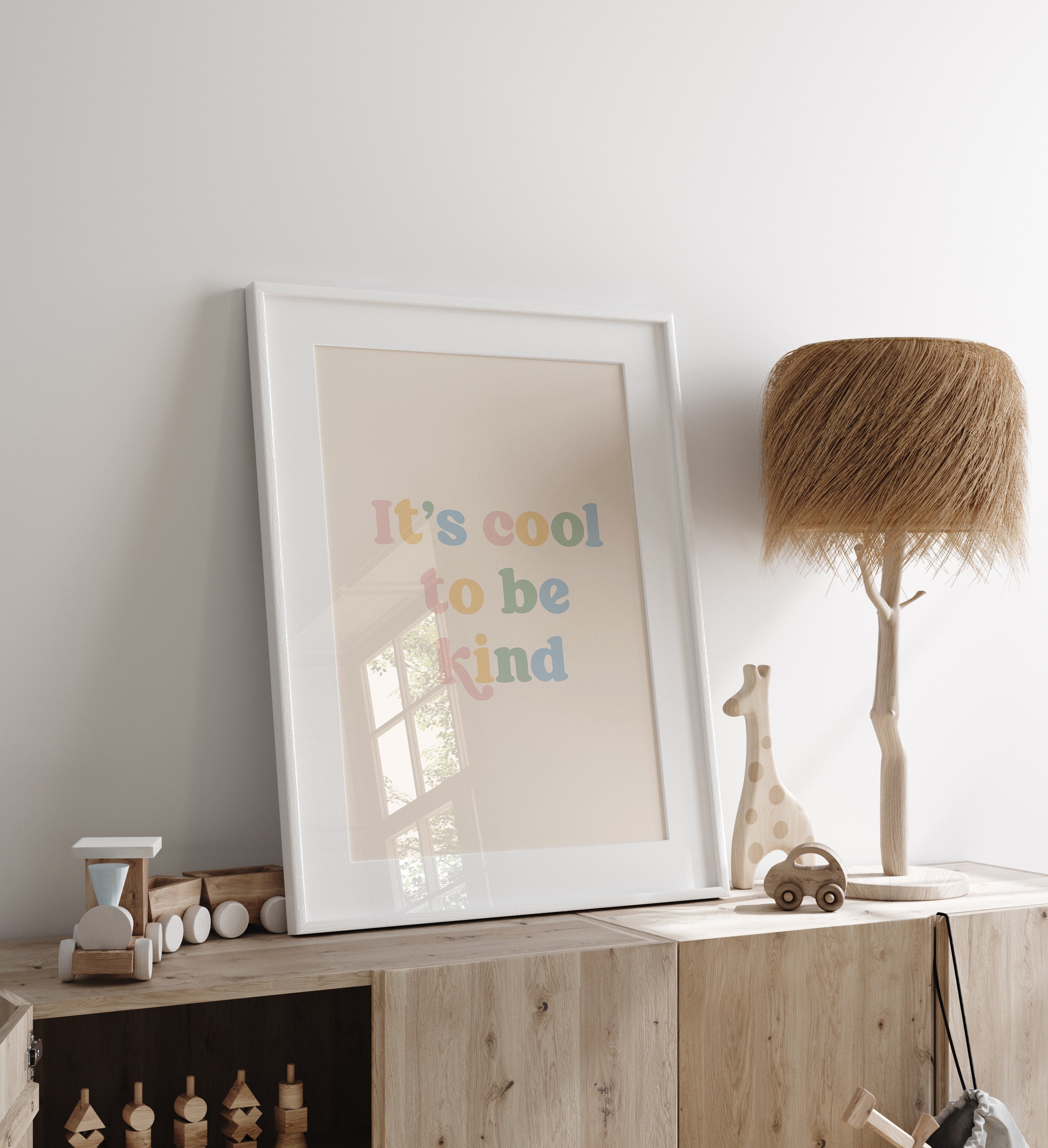 It's Cool to Be Kind, Digital Children's Wall Art, Kids Downloadable ...