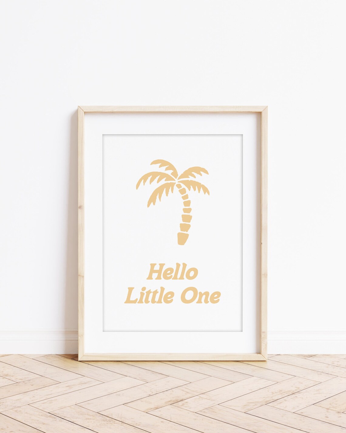 Hello Little One (yellow), Kids Downloadable Wall Art, Downloadable Art ...