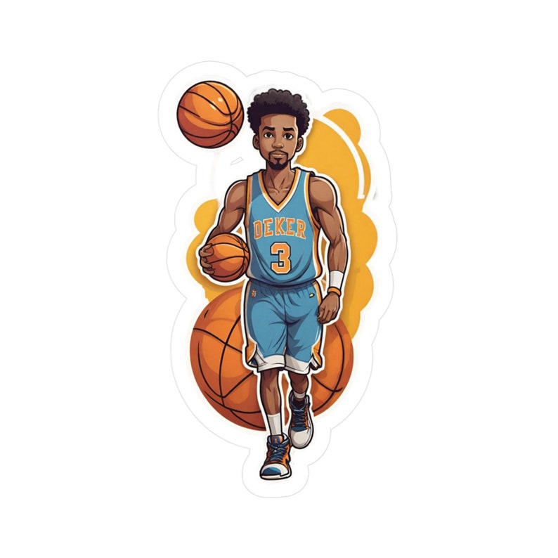 Basketball Player - Sticker - Etsy