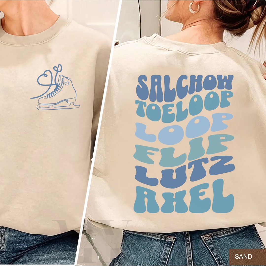 Retro Figure Skating Sweatshirt, Ice Skating Sweatshirt, Figure Skating ...