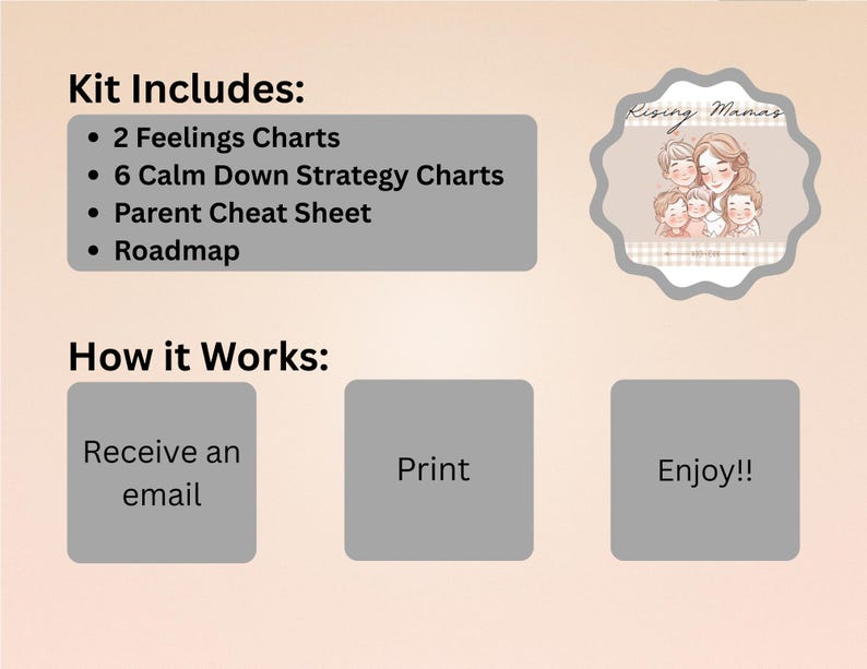 Kids Feelings Chart Printable Roadmap, Calm Down Cards, Emotional ...
