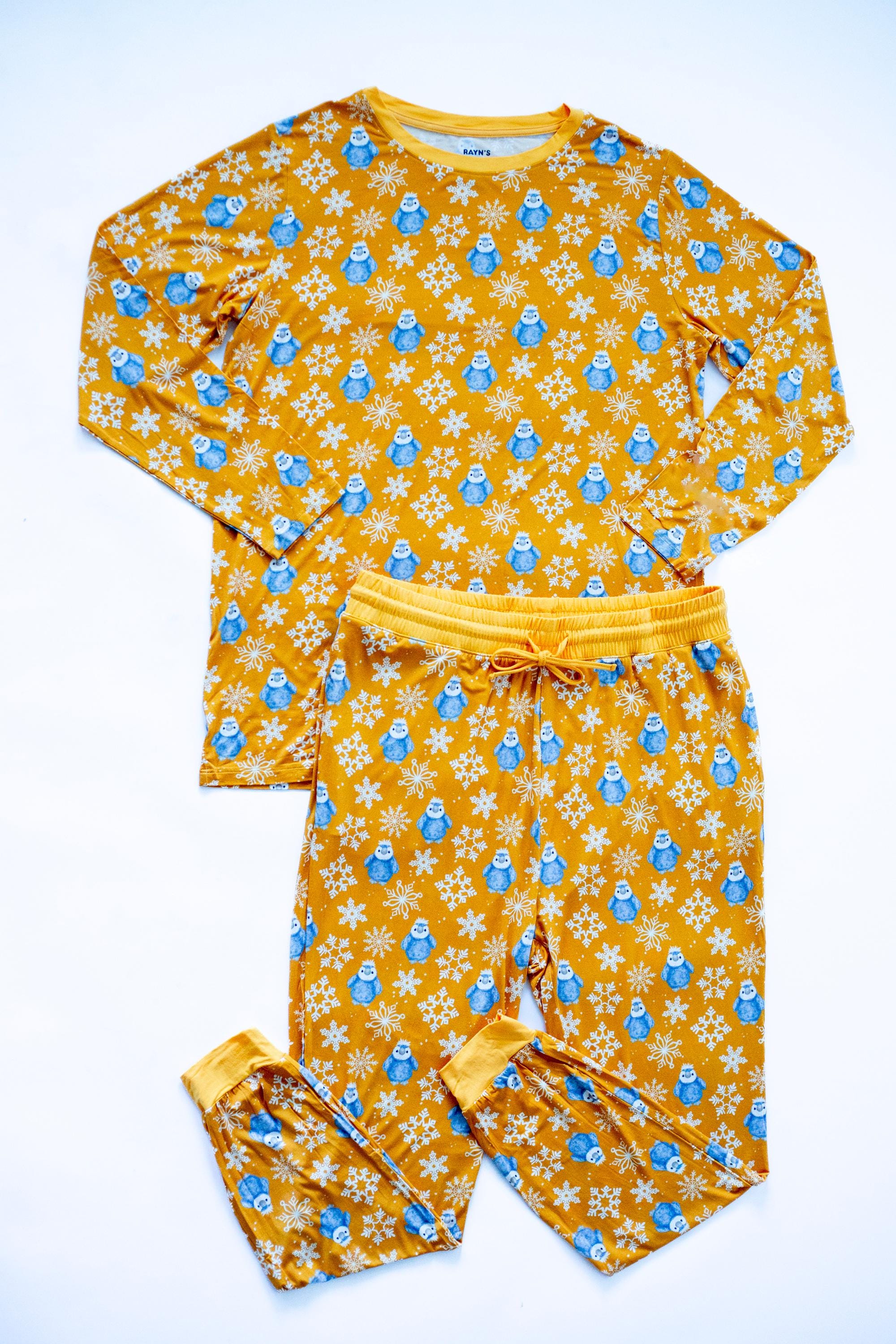Men’s Adult Penguin Gold Bamboo Pajamas Jogger Style Loungewear - Etsy