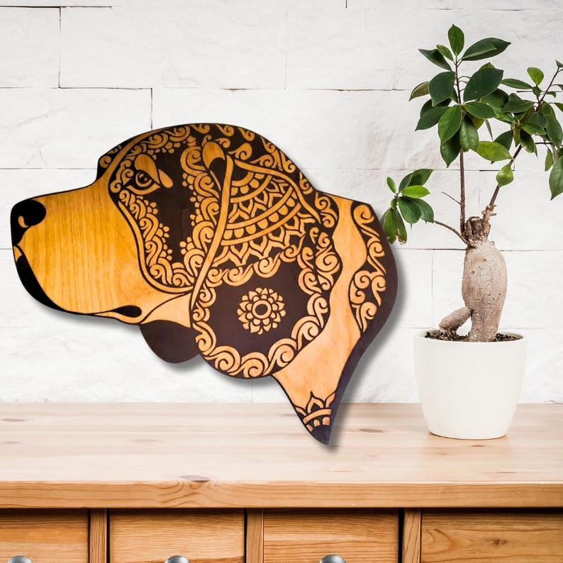 Laser Engraved Beagle Head - Etsy