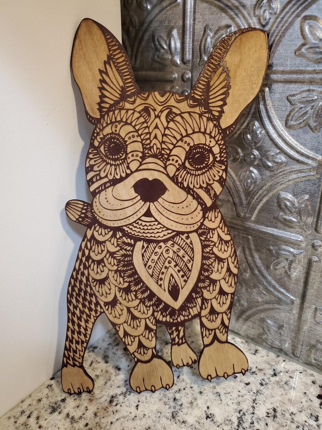 Laser Engraved Frenchie Full Body - Etsy