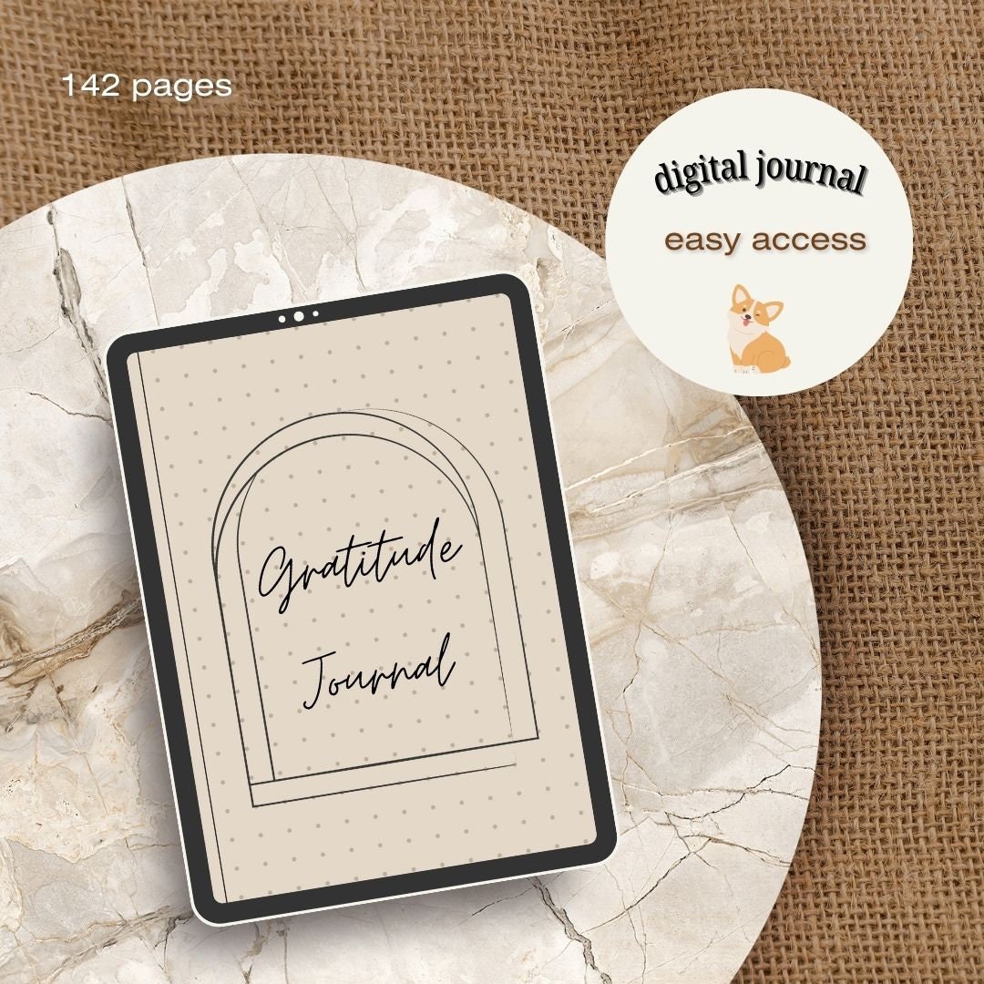 Gratitude Journal 142 Pages digital Book - Etsy