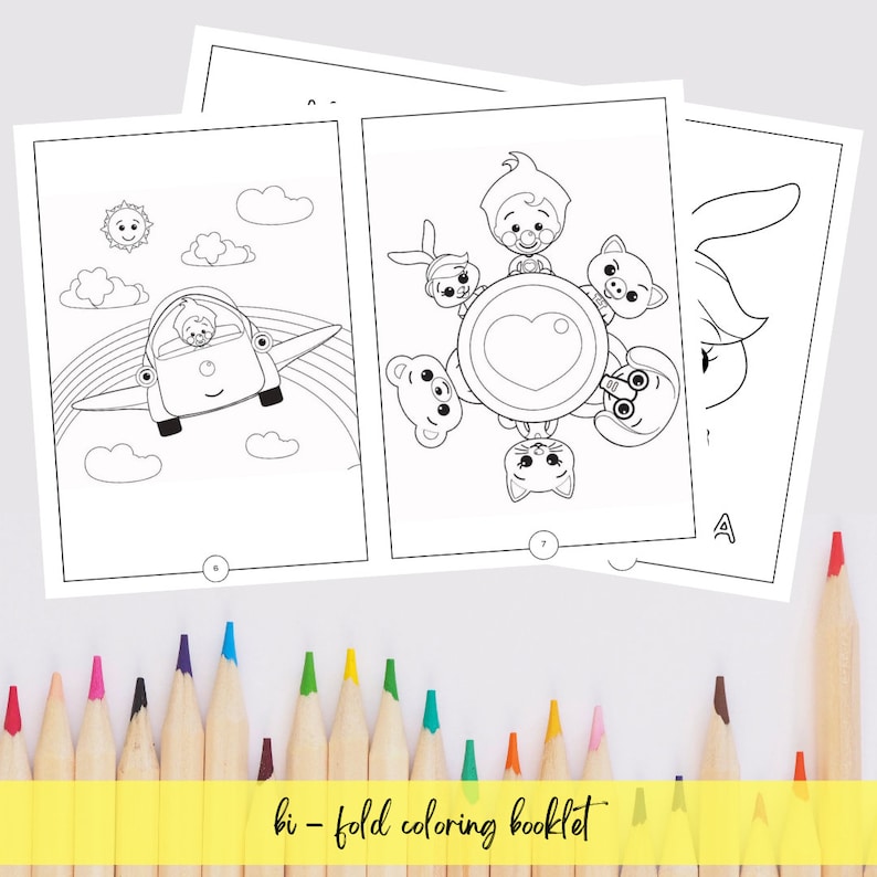 Libro para colorear editable - Plim Plim | Editable Coloring Book ...