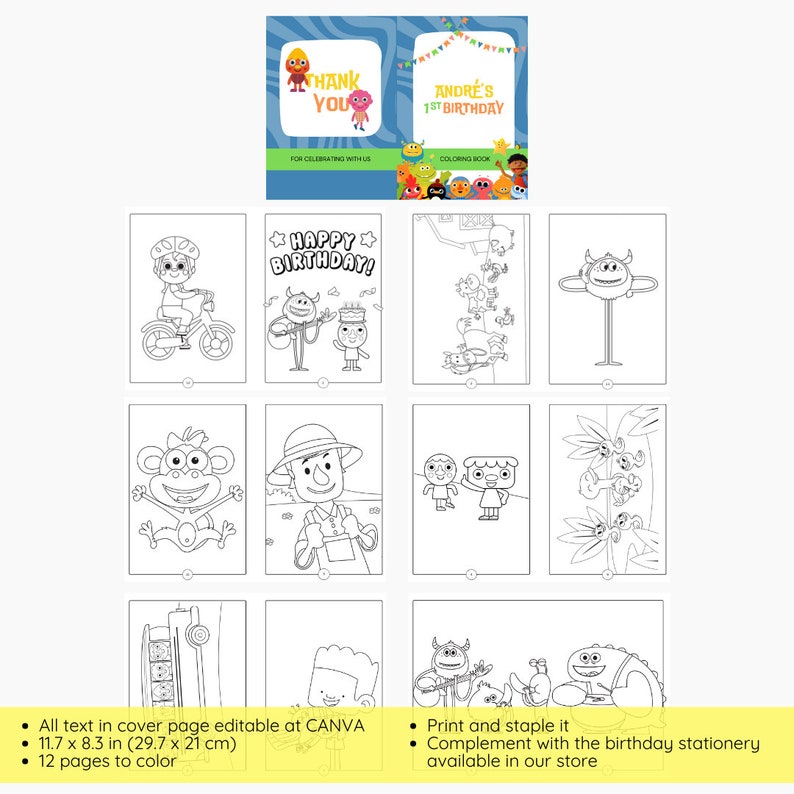 Editable Coloring Book - Super Simple Songs | Editable Coloring Book ...