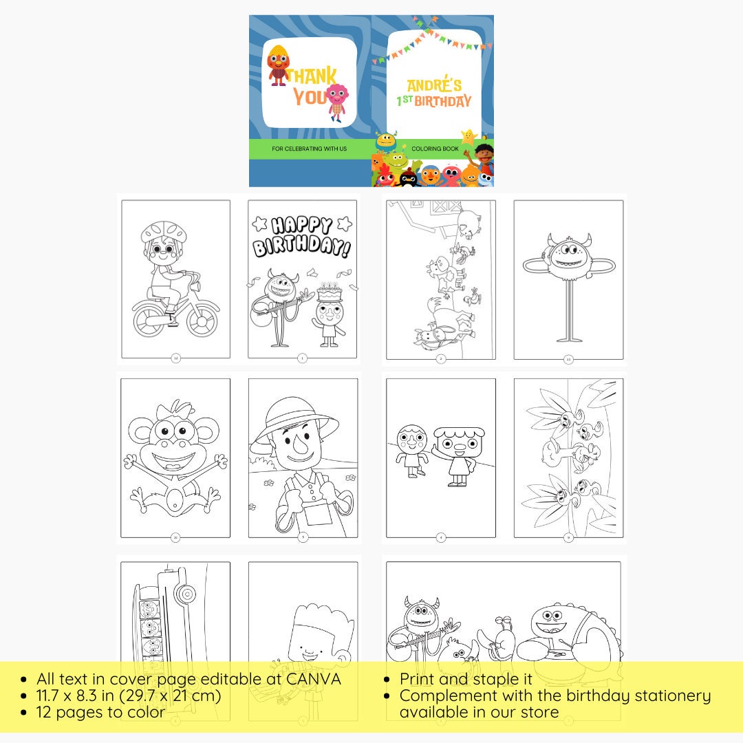 Editable Coloring Book - Super Simple Songs | Editable Coloring Book ...