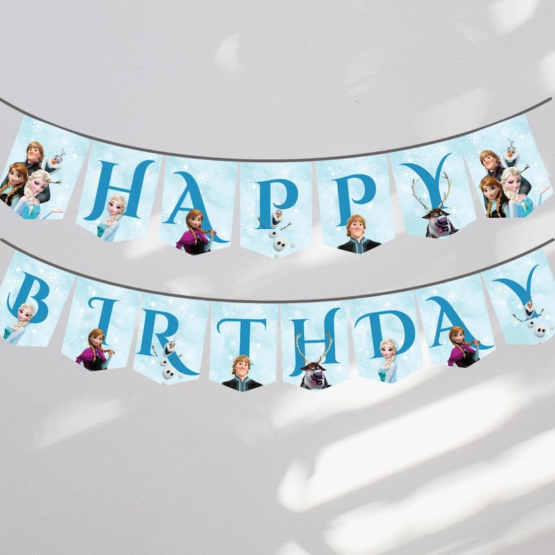 Frozen Banner - Etsy