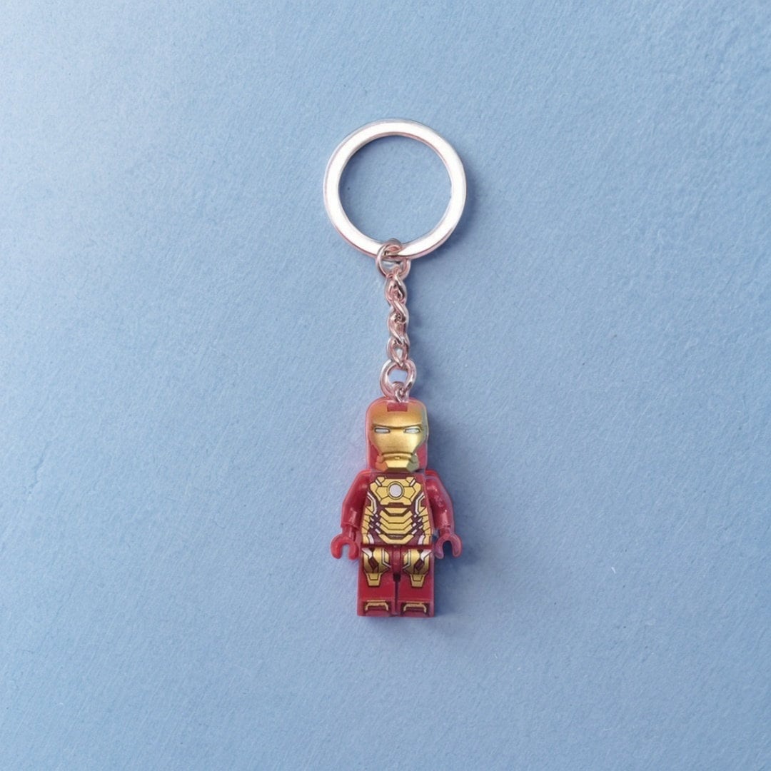 3D Mini Figure Keychain, Personalized Backpack Accessory, Superhero ...