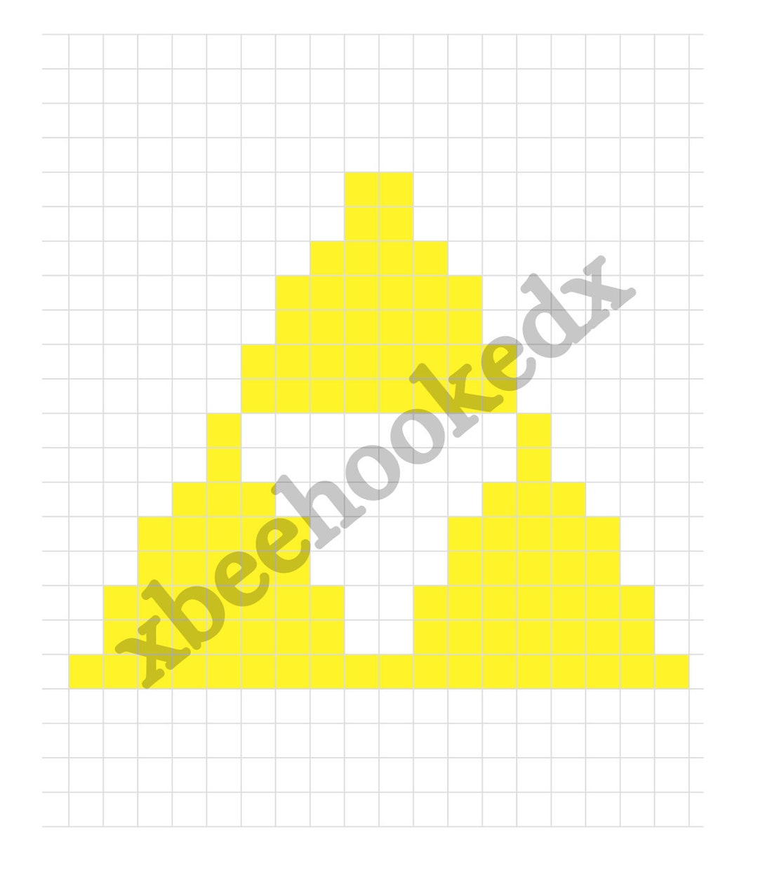 Legend of Zelda Triforce Pixel Crochet Pattern DIGITAL DOWNLOAD - Etsy
