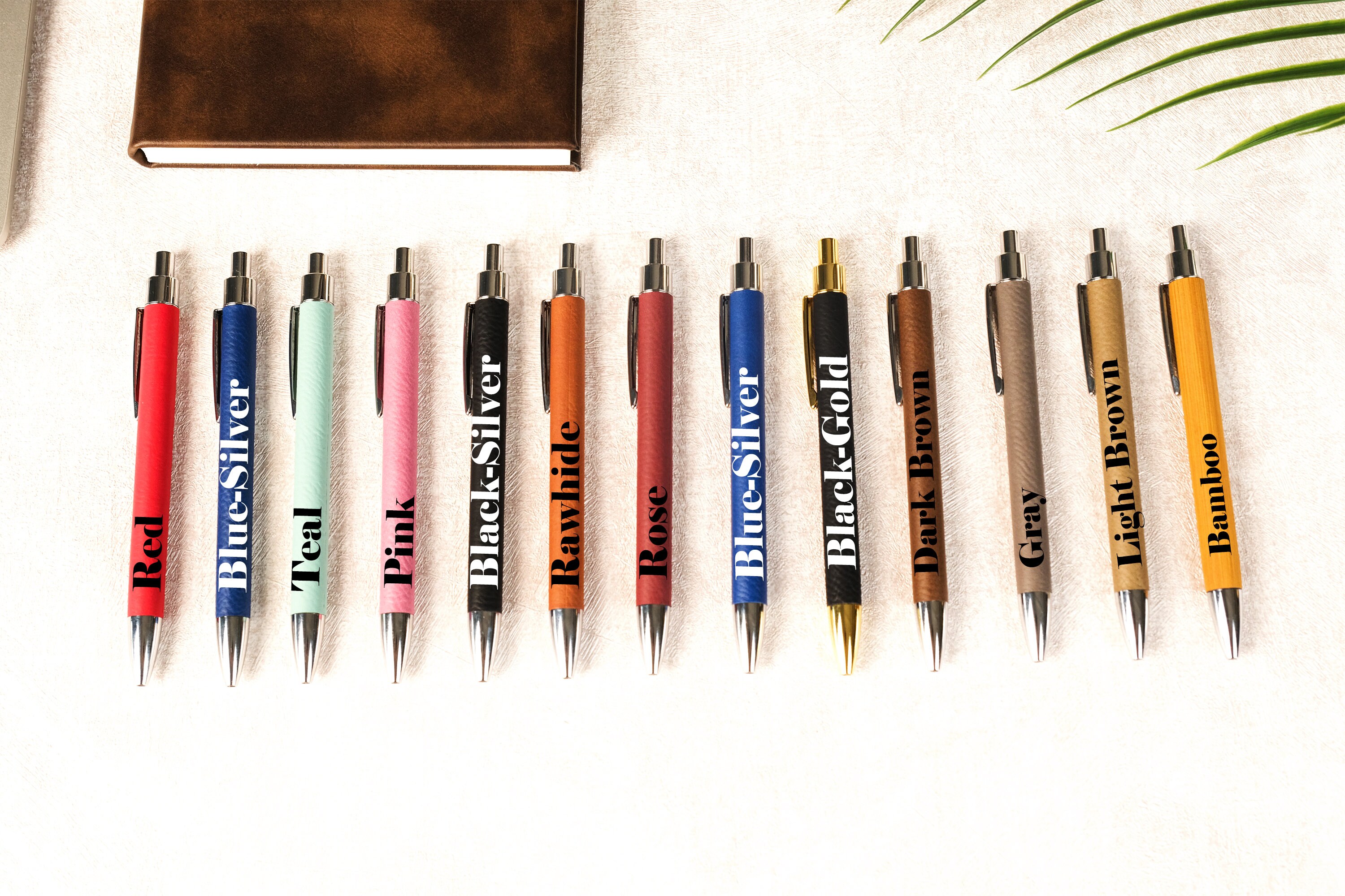 Company Logo Leather Pen, Personalized Leather Pen, Business Logo Pen ...