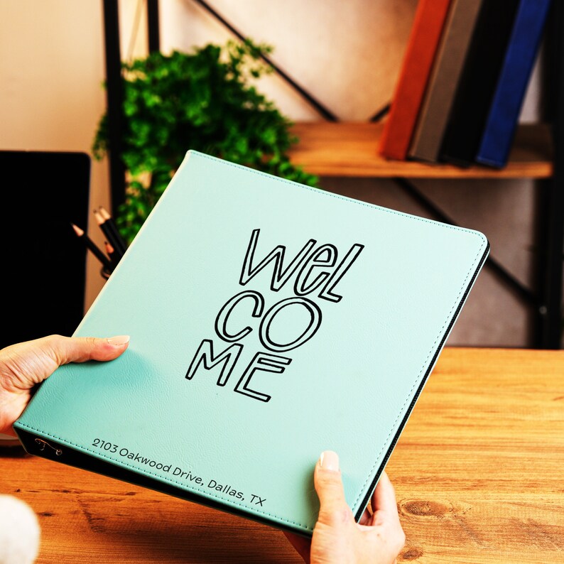 Custom Welcome Design Binder, 3-ring Binder, Welcome Design Binder ...