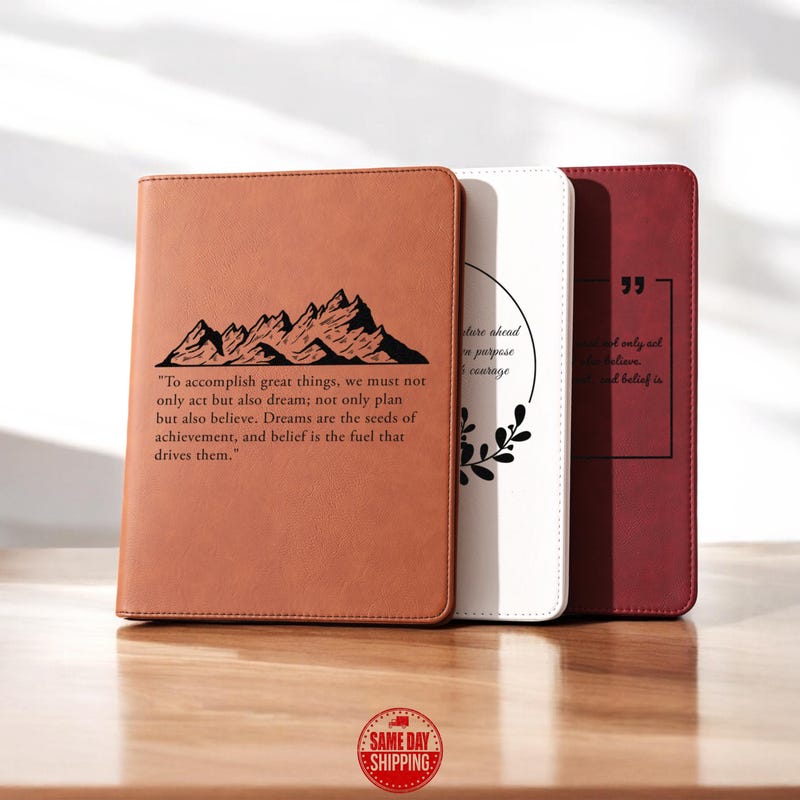 Leather Notepad - Etsy