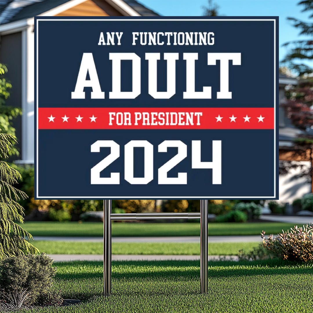 Any Functioning Adult for President, Coroplast Presidential Election ...