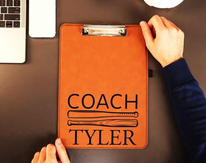 Custom Coach Clipboard, Gift for Soccer Coach, Engraved Clipboard Gift ...